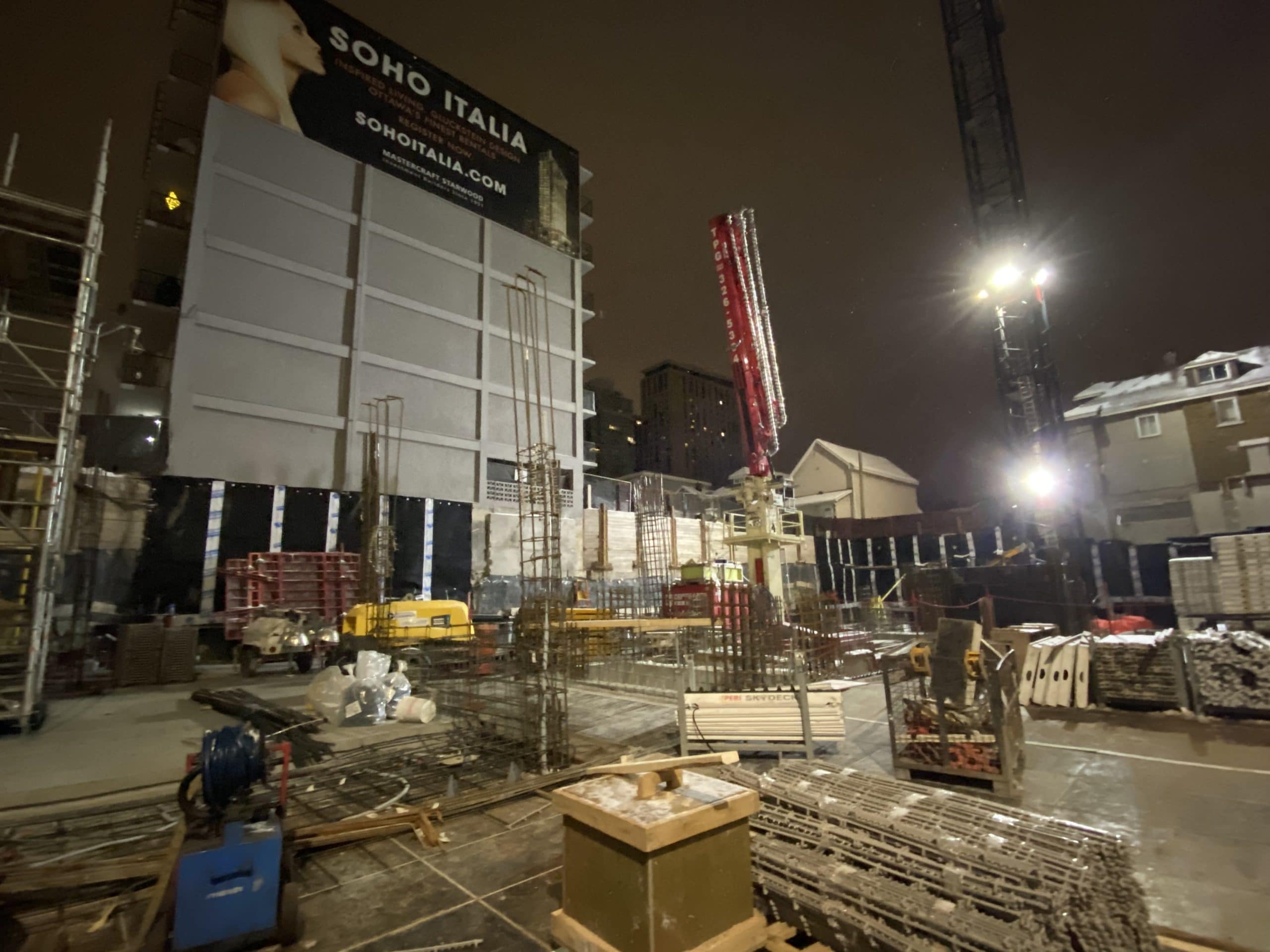 CHANTIER @ SoHo Italia à Ottawa | ELEMA - Firme d'ingénieurs en structure